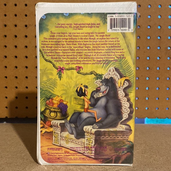 Disney | Media | Walt Disneys The Jungle Book Vhs | Poshmark